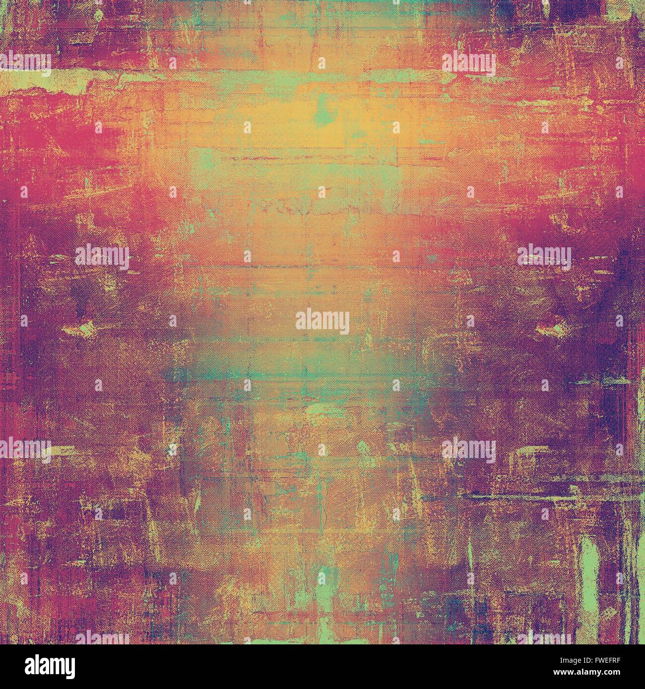 Vintage old retro background with ancient style design elements and ...