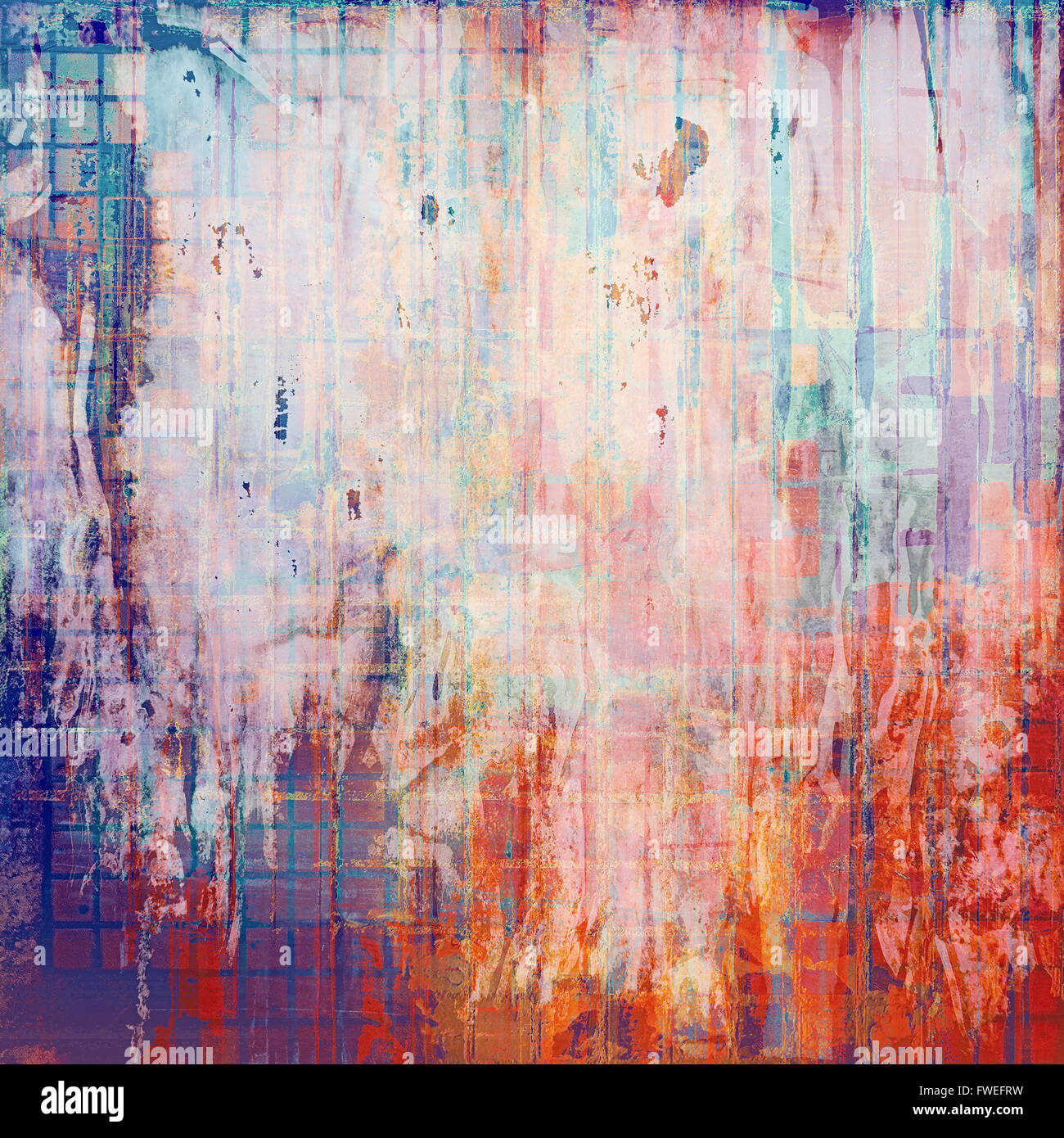 Abstract faded retro background or shabby texture with vintage style ...