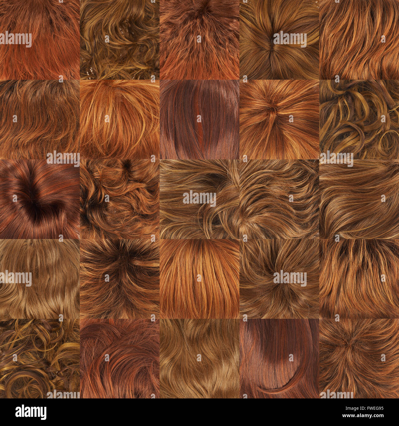 Multiple hair texture backgrounds Stock Photo - Alamy