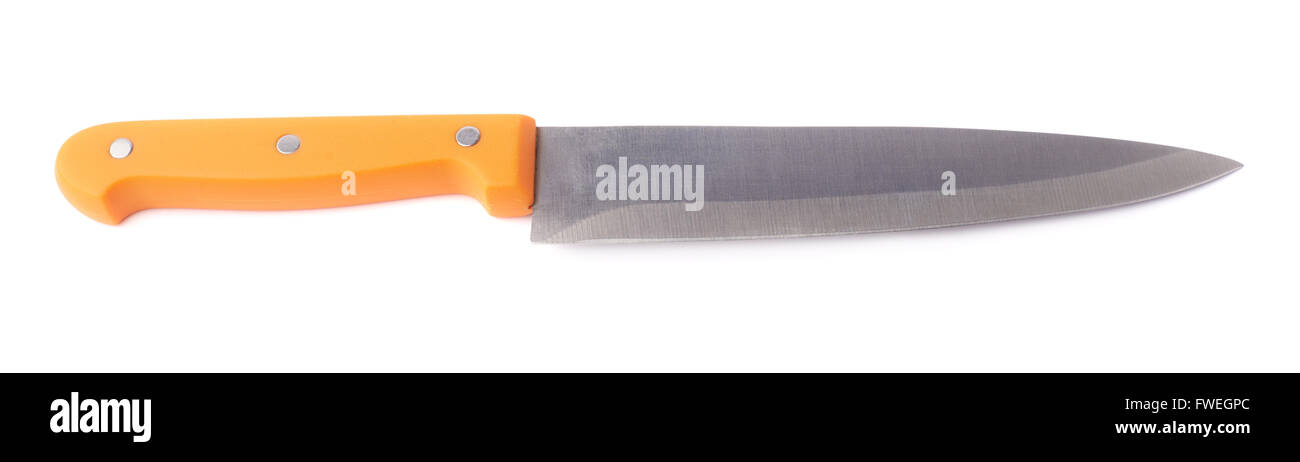 Steel kitchen knife isolated Stock Photo - Alamy