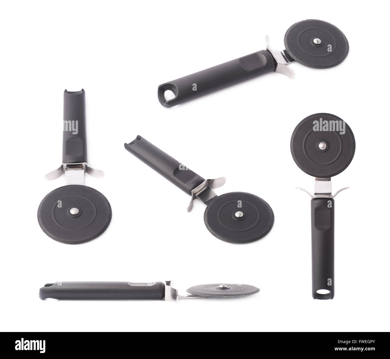 Ceramic pizza cutter wheel isolated Stock Photo - Alamy