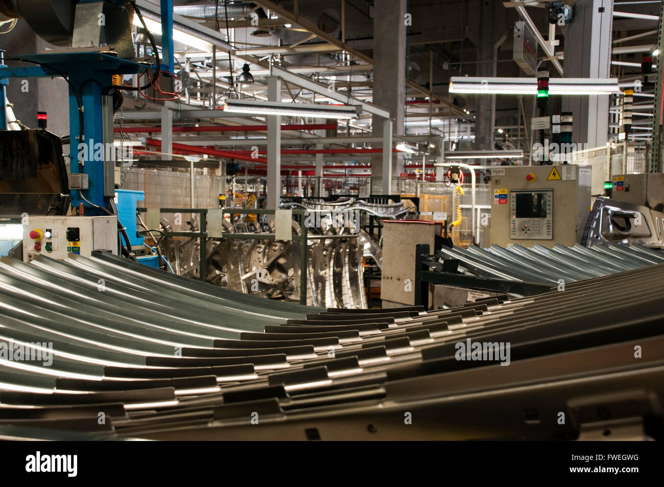 Automotive industry manufacture line with different metal parts Stock ...