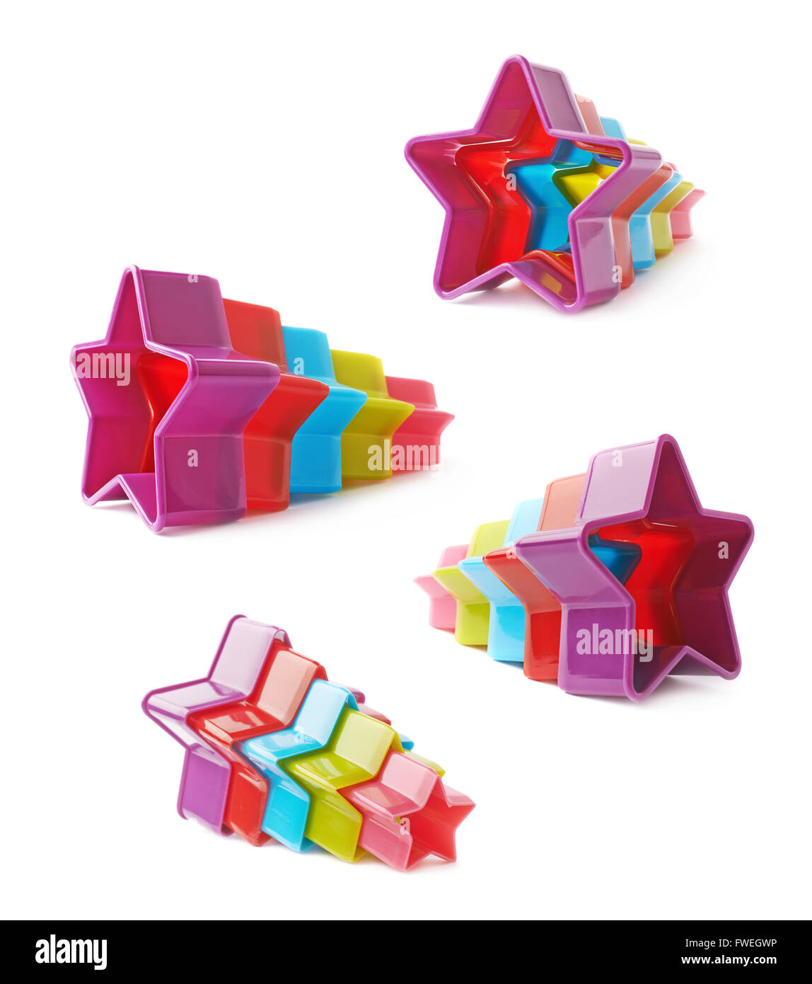 Star shaped baking molds isolated Stock Photo - Alamy