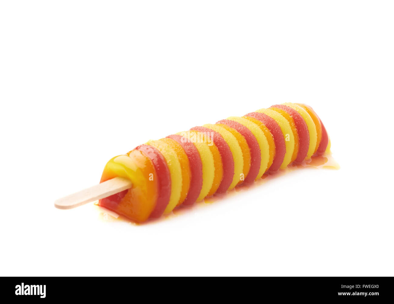 Ice pop popsicle on a stick isolated Stock Photo - Alamy