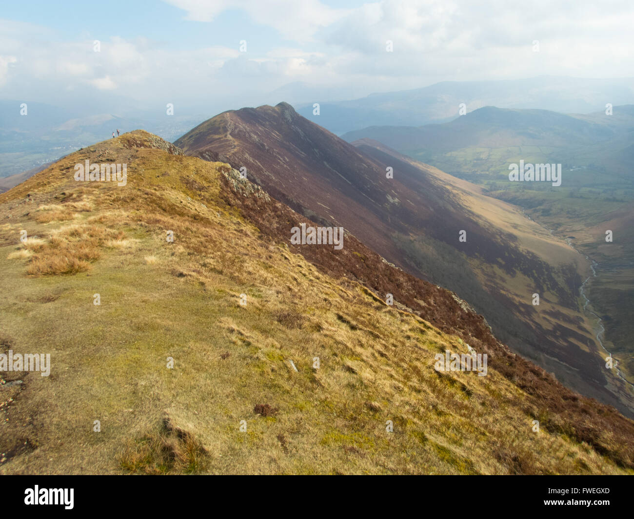 Scar Crags and Causey Pike above the Newlands Valley, North Western ...