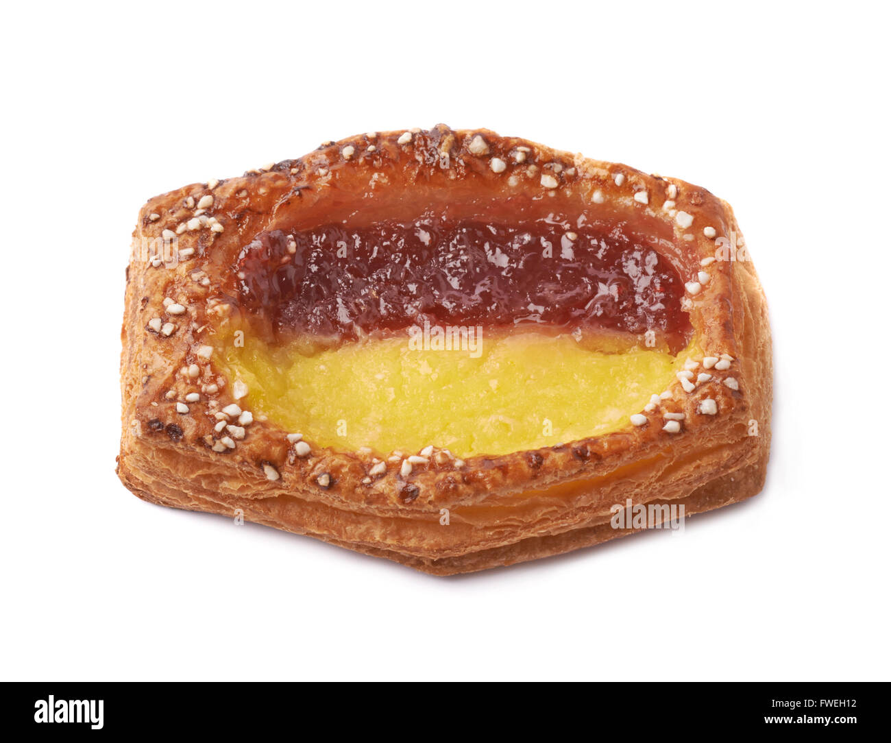 Sweet bread bun pastry isolated Stock Photo - Alamy