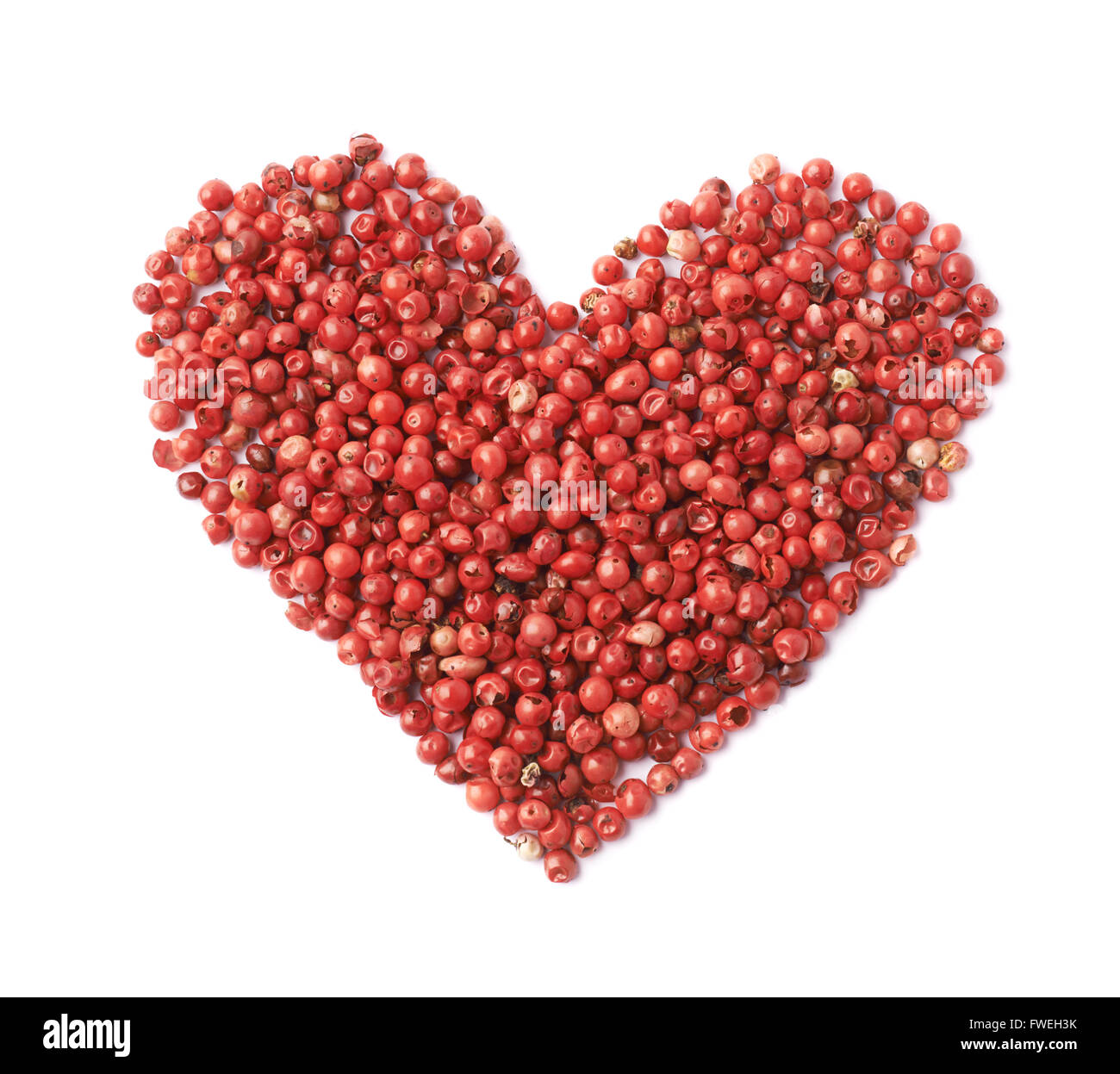 Heart shape made of pepper seeds Stock Photo - Alamy