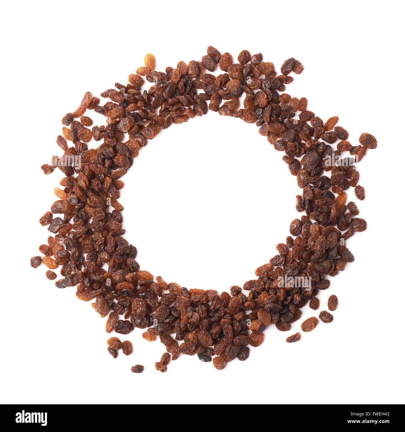 Round frame made of raisins Stock Photo - Alamy
