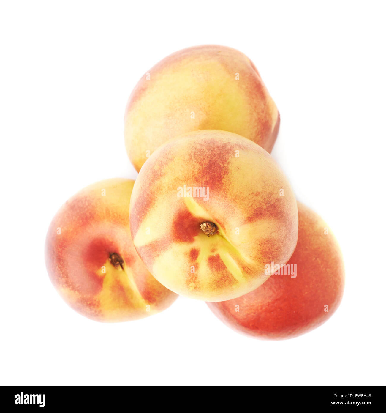 Pile of multiple nectarines isolated Stock Photo - Alamy