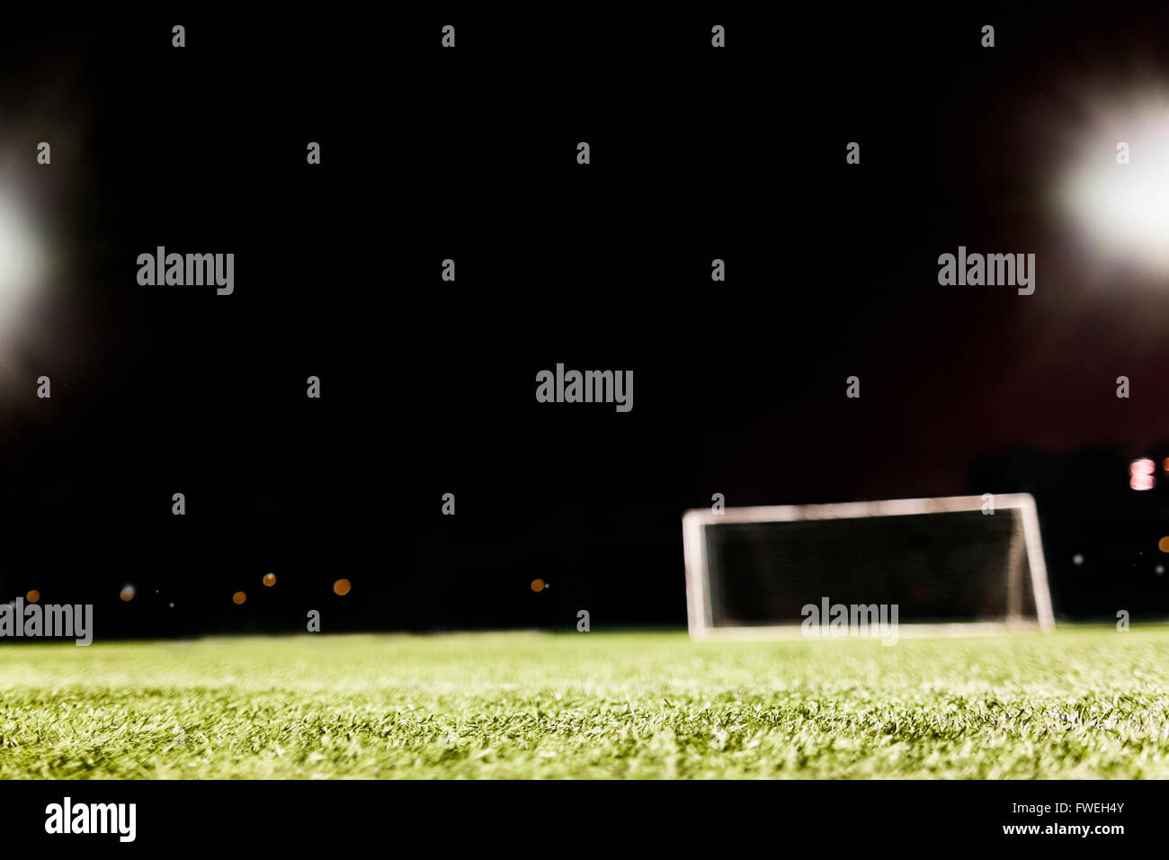 View of soccer field Stock Photo - Alamy