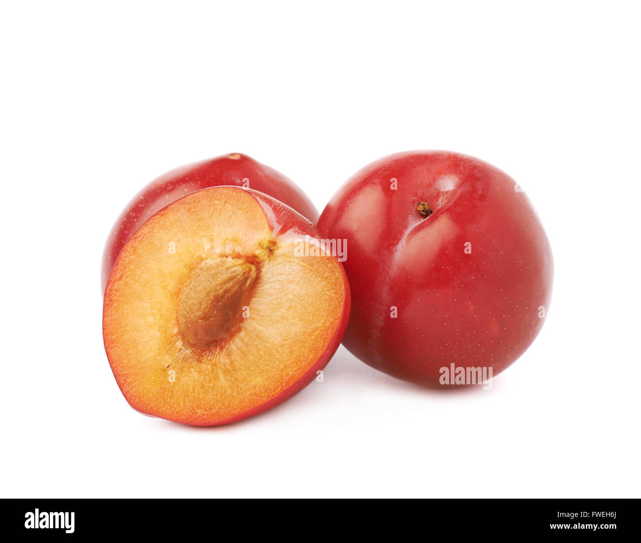 Multiple plums composition Stock Photo - Alamy