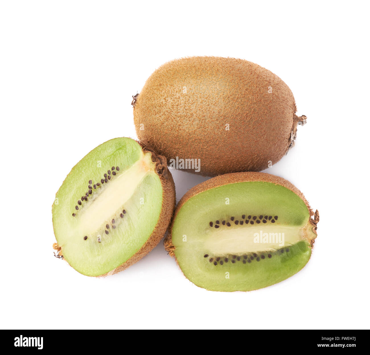 Sliced and cut kiwifruit composition Stock Photo - Alamy