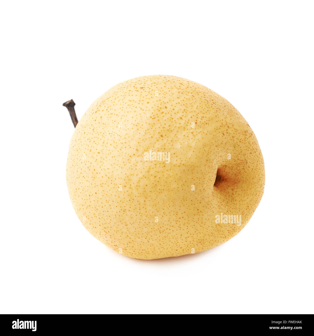 Yellow pear fruit isolated Stock Photo - Alamy