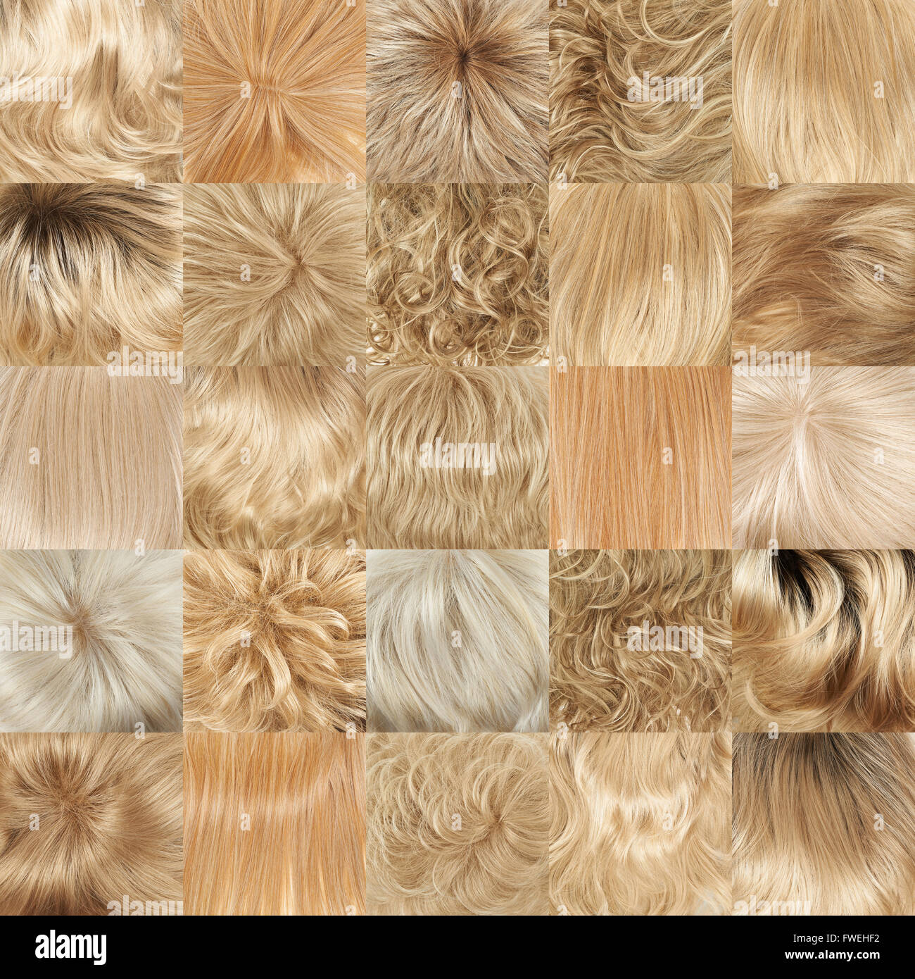 Multiple hair texture backgrounds Stock Photo - Alamy