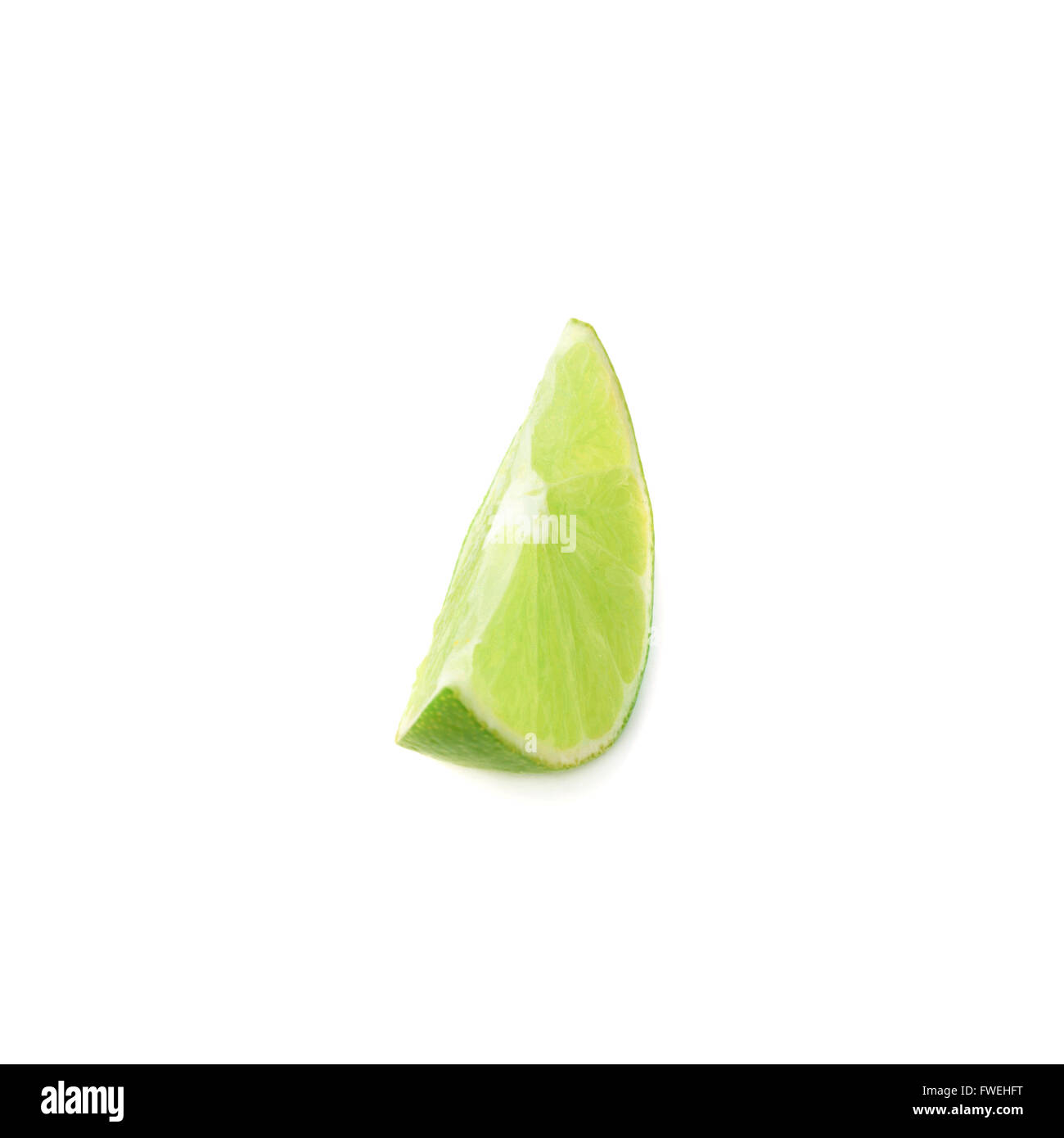 Slice section of lime isolated over the white background Stock Photo ...