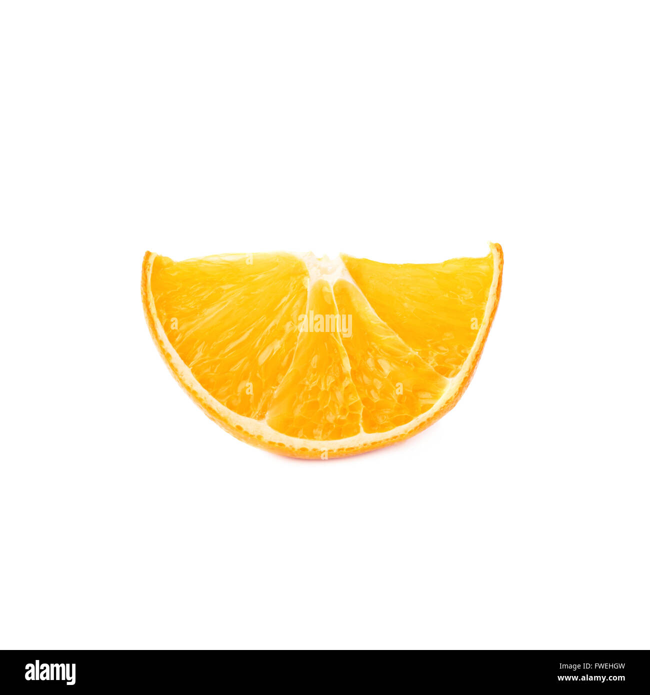 Dried slice section of orange isolated over the white background Stock ...