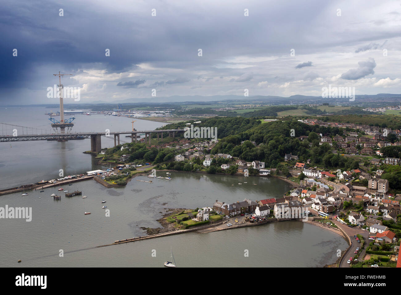 Queensferry bridge aerial hi-res stock photography and images - Alamy
