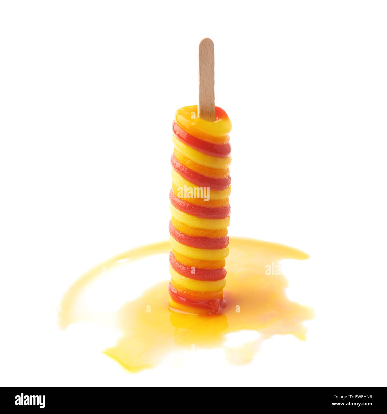 Ice pop popsicle on a stick isolated Stock Photo - Alamy