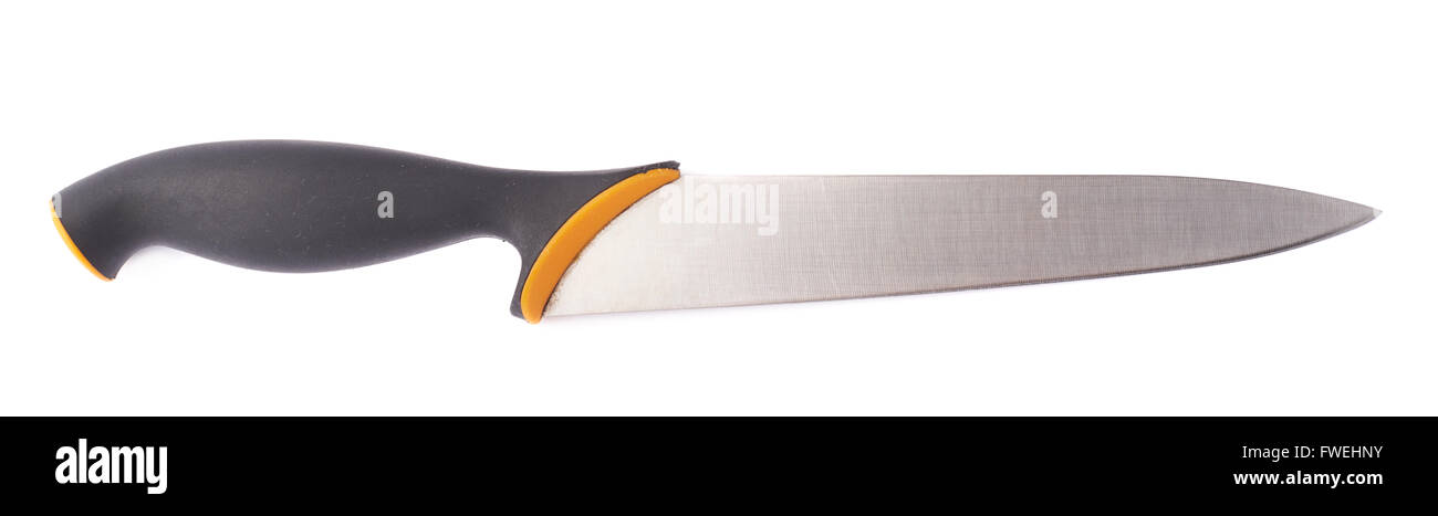 Steel kitchen knife isolated Stock Photo - Alamy