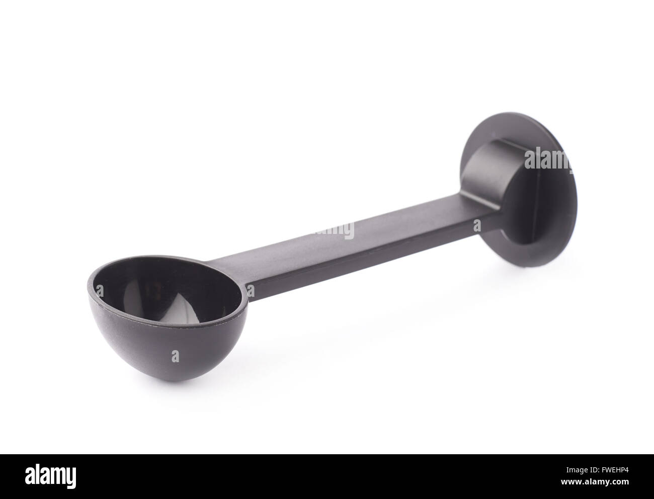 Black plastic espresso coffee tamper Stock Photo - Alamy