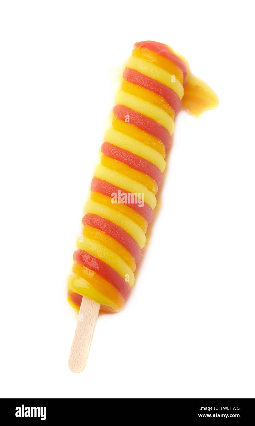 Orange swirl popsicle hi-res stock photography and images - Alamy