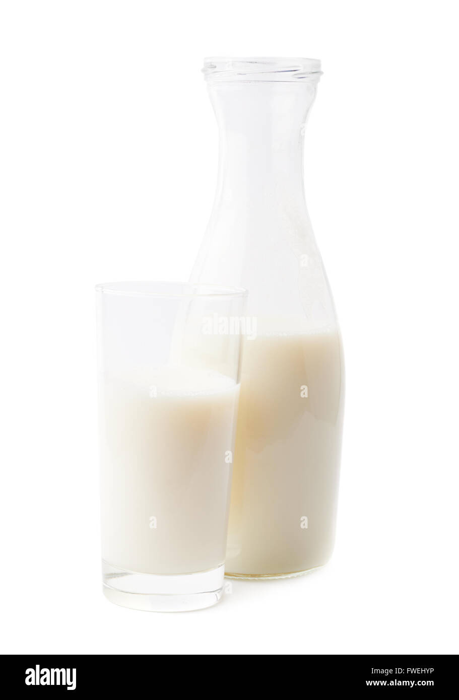 Half full glass of milk hi-res stock photography and images - Alamy