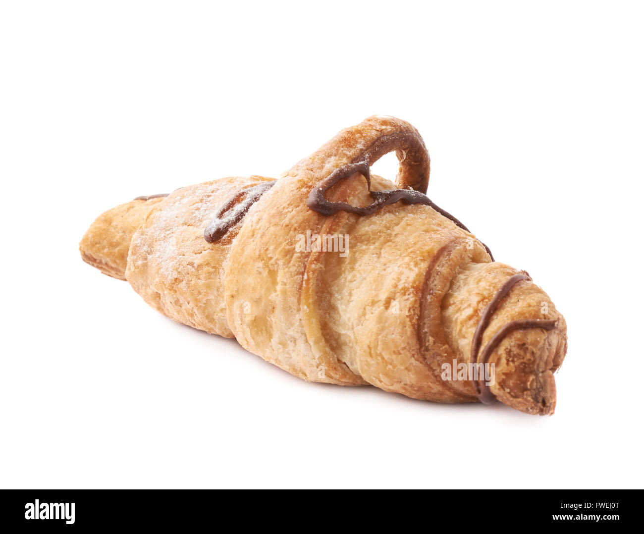 Sweet croissant pastry isolated Stock Photo - Alamy