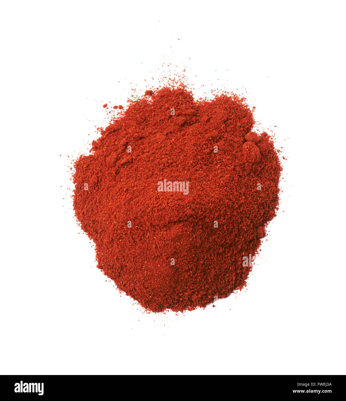 Pile of red paprika powder isolated Stock Photo - Alamy
