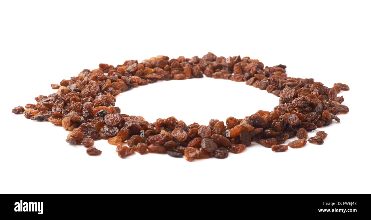 Round frame made of raisins Stock Photo - Alamy