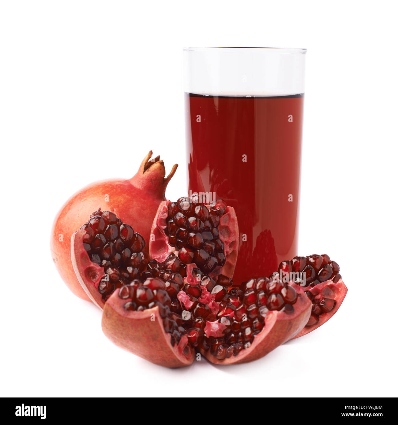 Bright pomegranate red flower Cut Out Stock Images & Pictures - Alamy