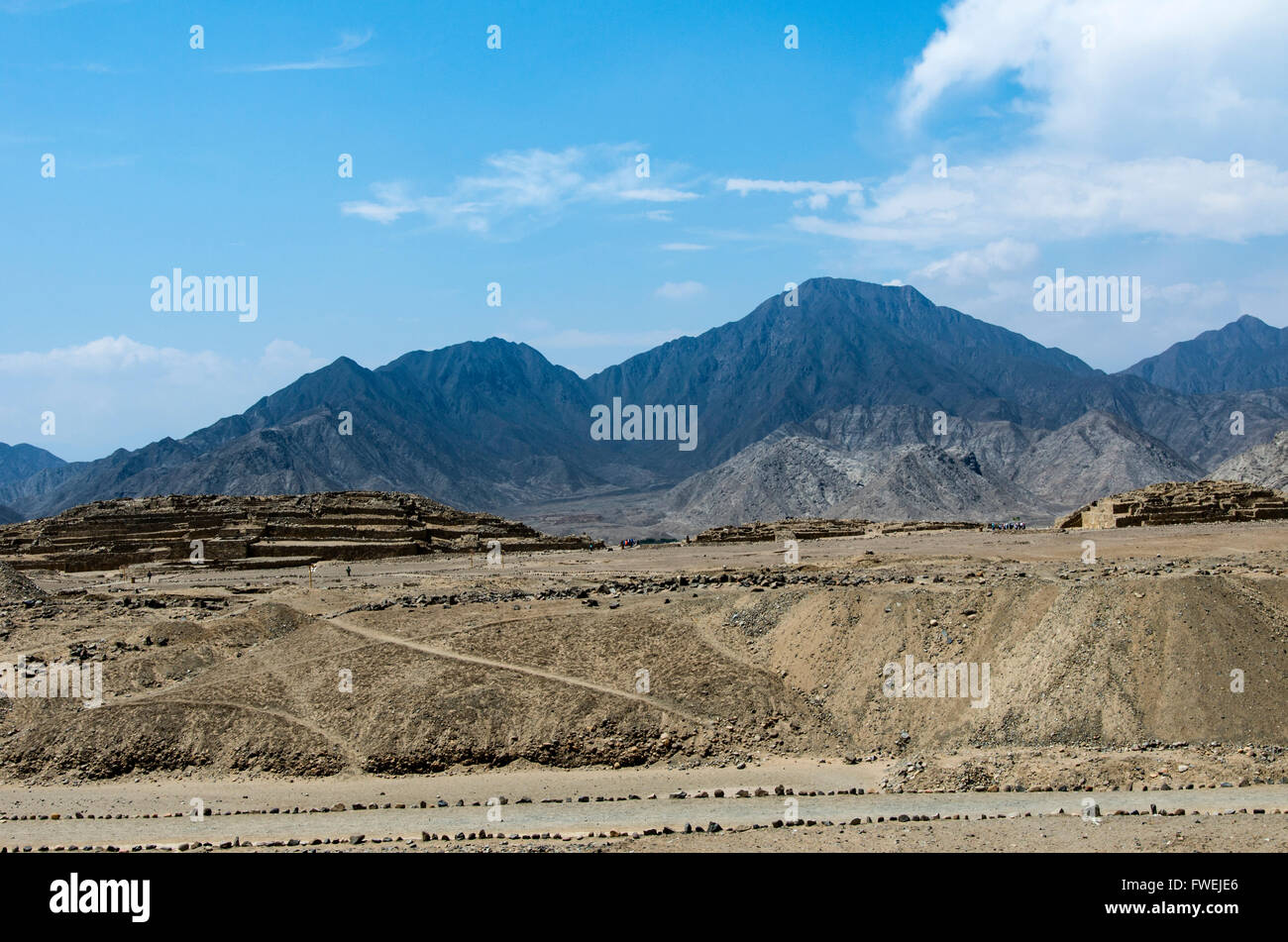 Archaeological zone of Caral ( 2600 BCE and 2000 BCE) . Supe valley ...