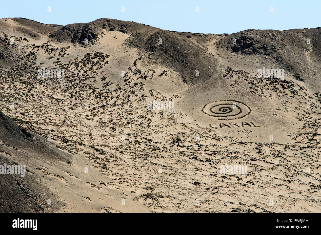 Desert coast in Peru. Lima department Stock Photo - Alamy