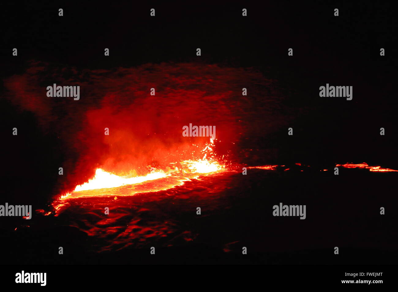 World longest existing burning lava lake dating from 1906-Erta Ale ...