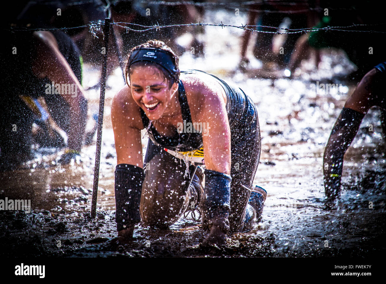 spartan race competition Stock Photo - Alamy