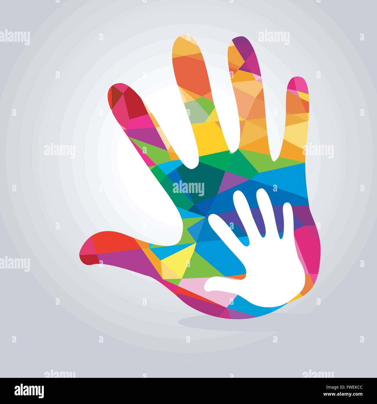 Helping hands Stock Vector Images - Alamy