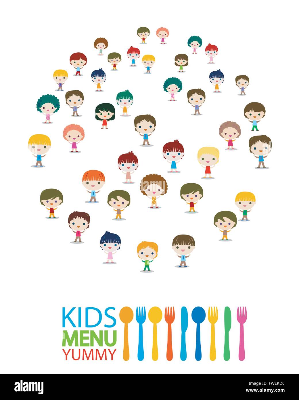 menu kids background design Stock Vector Image & Art - Alamy