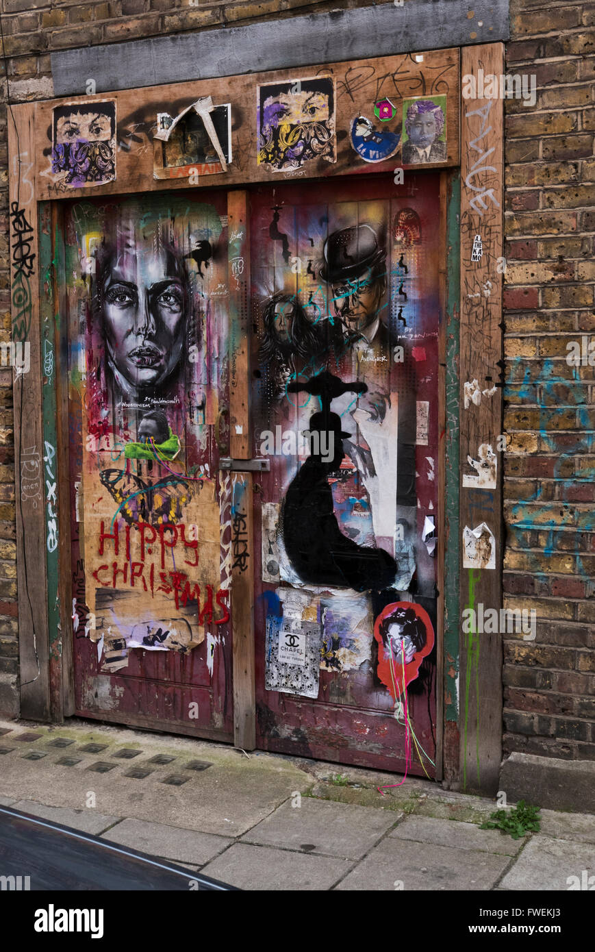 Beautiful street art graffiti with abstract wall images in London ...