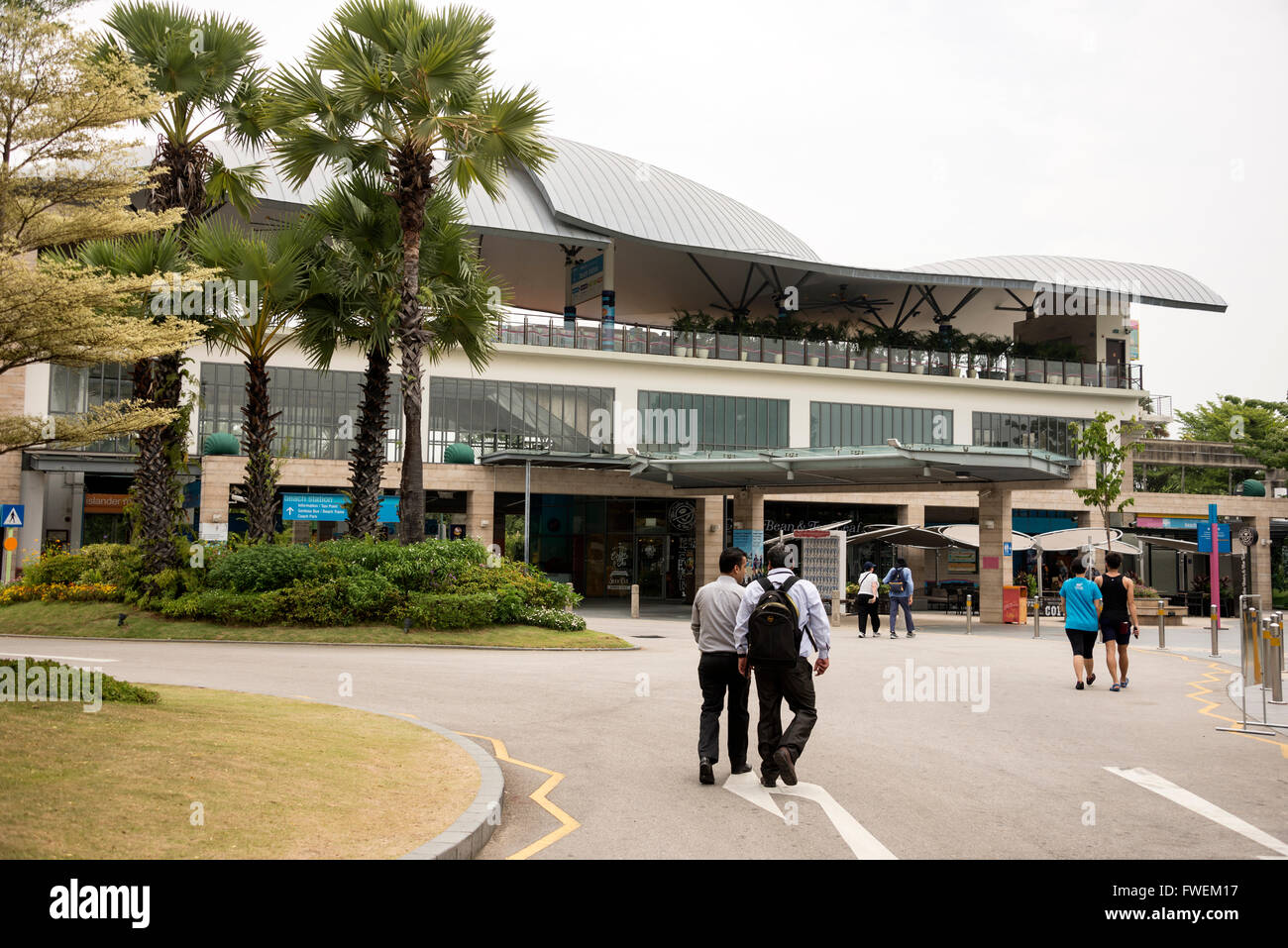 Beach Station that serves the Sentosa Express monorail at Sentosa ...