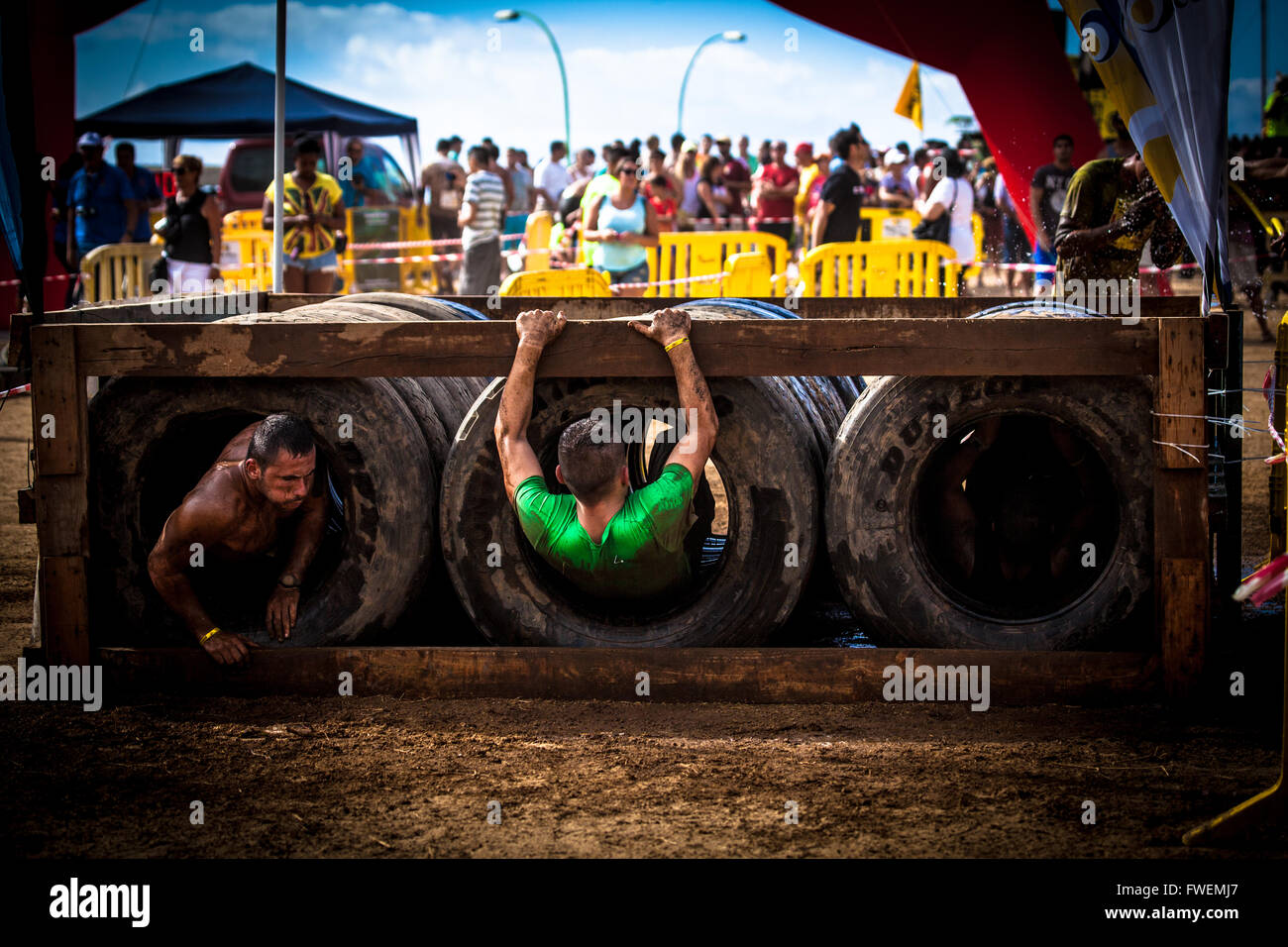 spartan race competition Stock Photo - Alamy