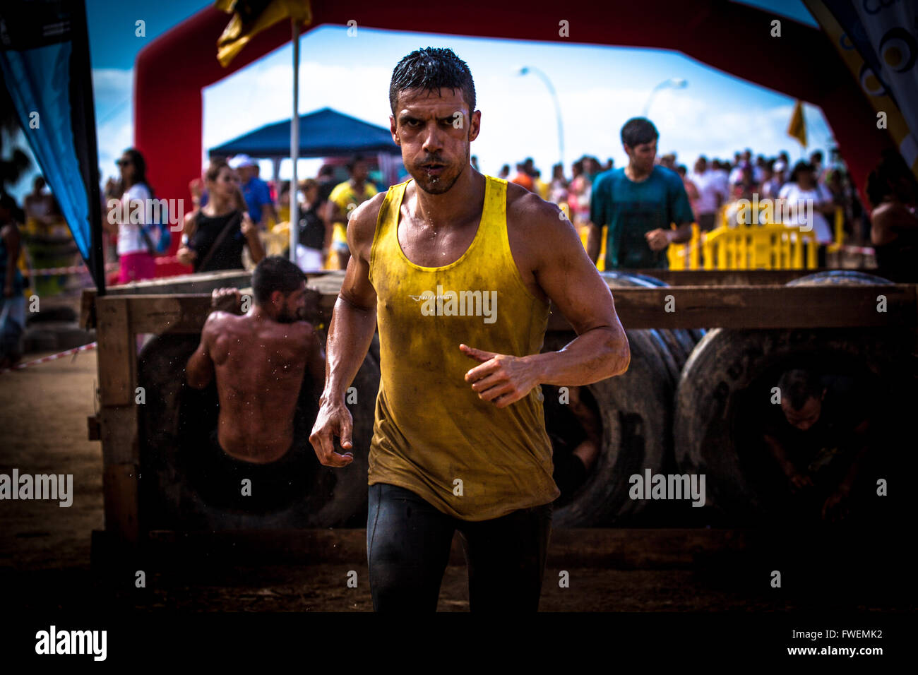 spartan race competition Stock Photo - Alamy