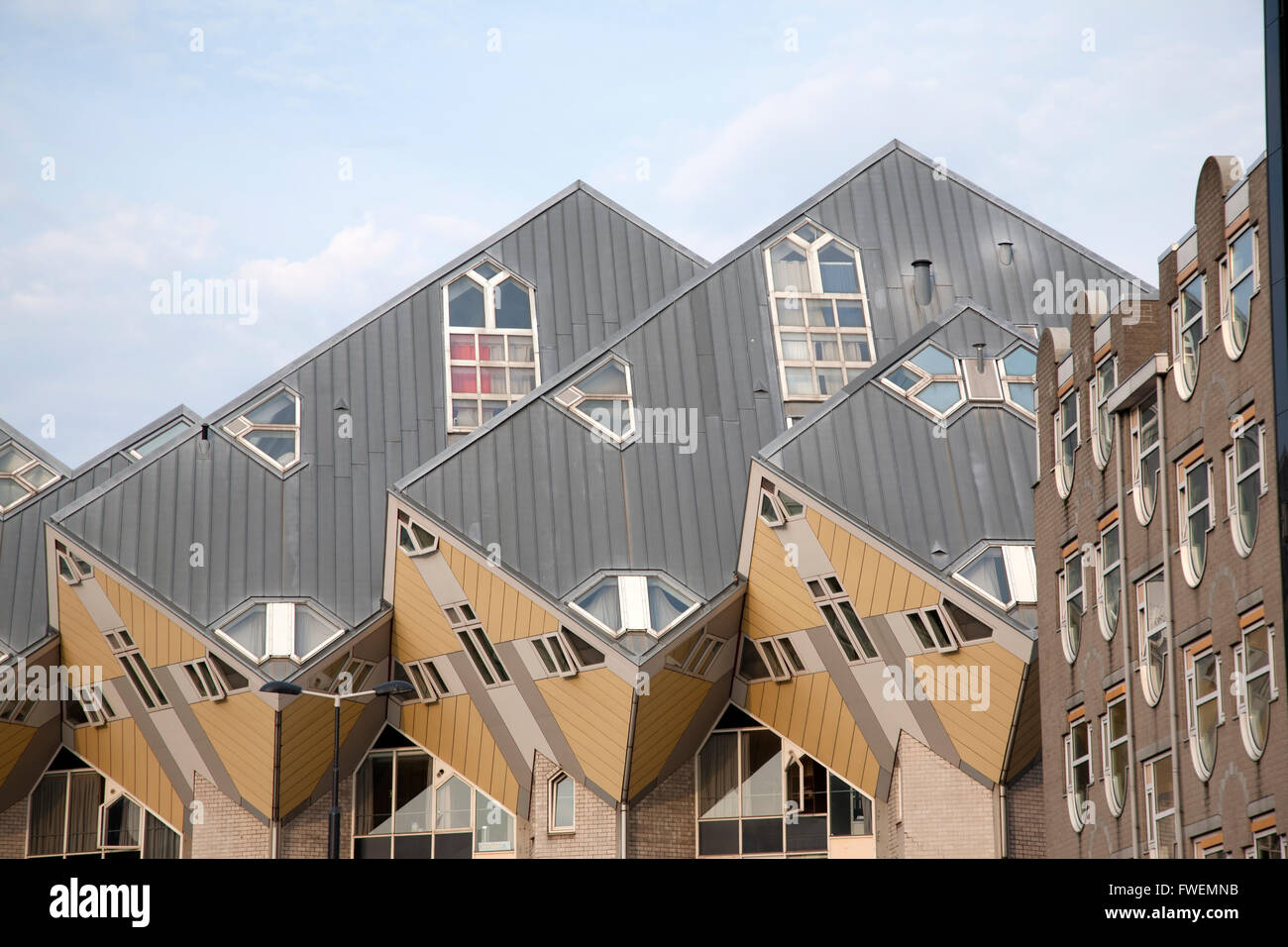 Cube Houses in Blaakse Bos Housing Project by Blom; Rotterdam; Holland ...