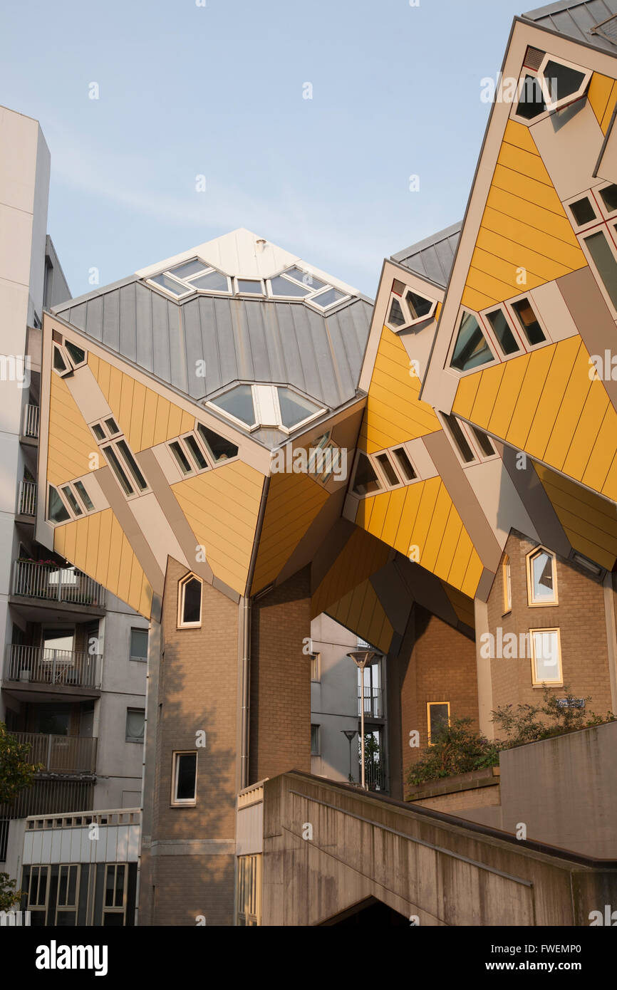 Cube Houses in Blaakse Bos Housing Project by Blom; Rotterdam; Holland ...