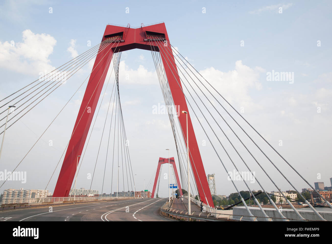 Willemsbrug Bridge in Rotterdam, Holland Stock Photo - Alamy