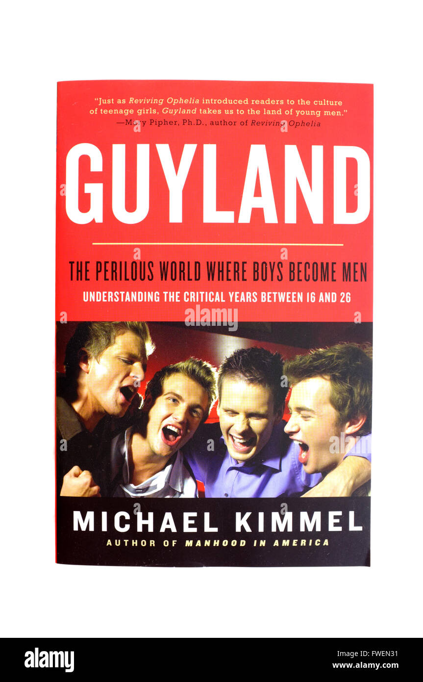 The front cover of Guyland by Michael Kimmel photographed against a ...