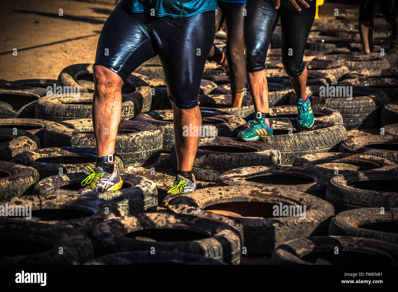 spartan race competition Stock Photo - Alamy
