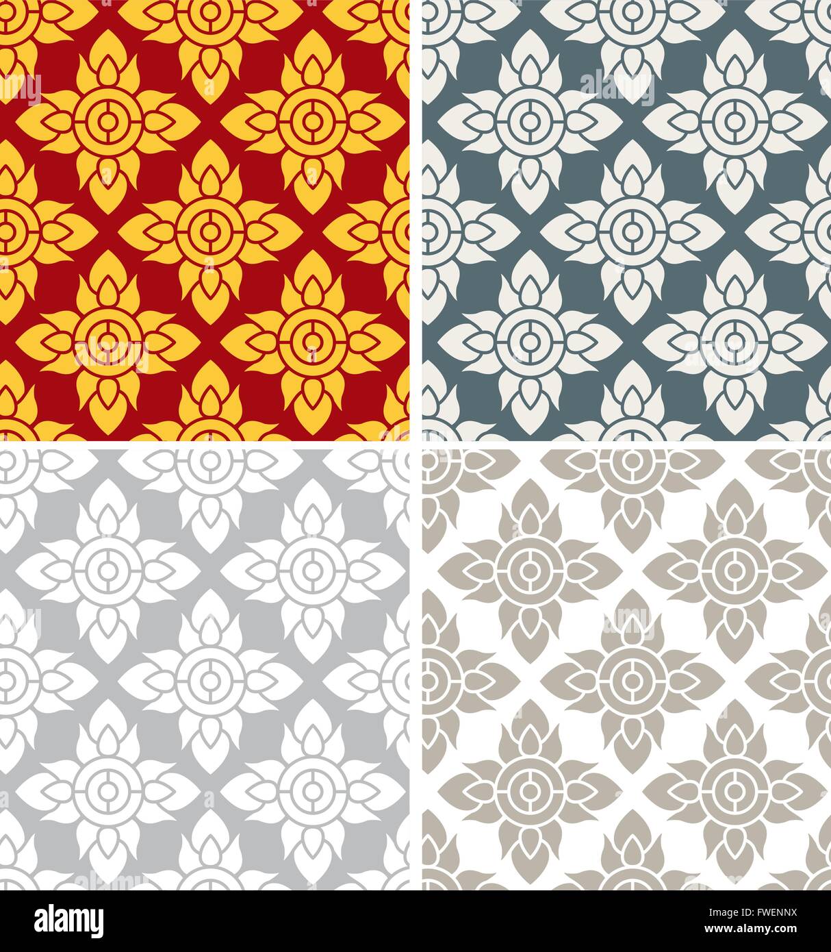 Thai flower Stock Vector Images - Alamy