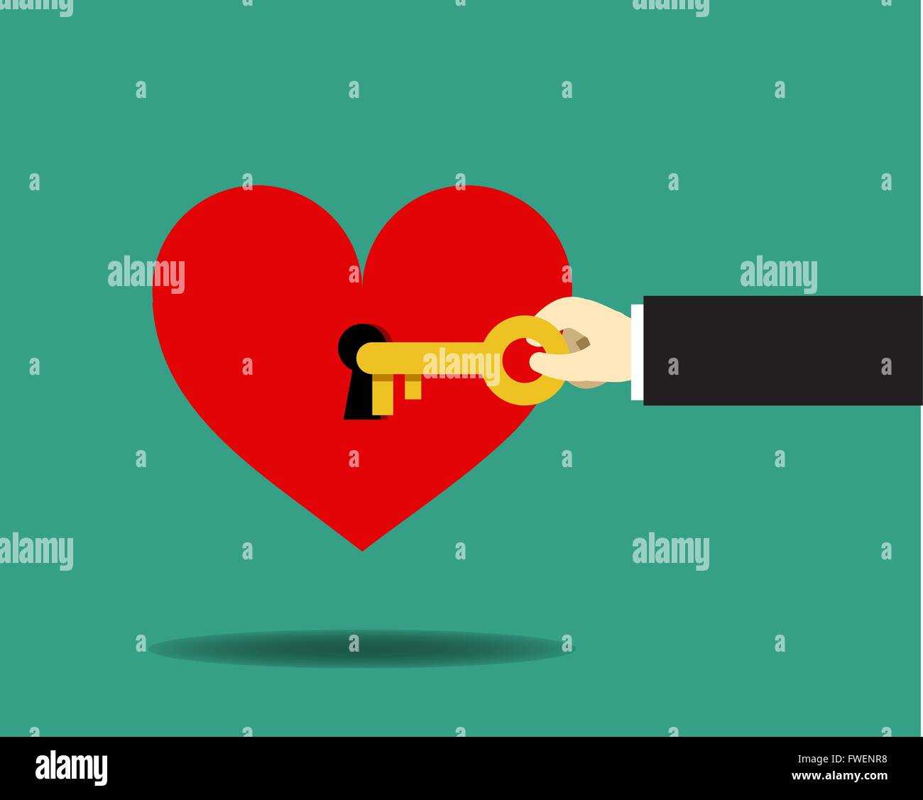 The psychology of love Stock Vector Images - Alamy