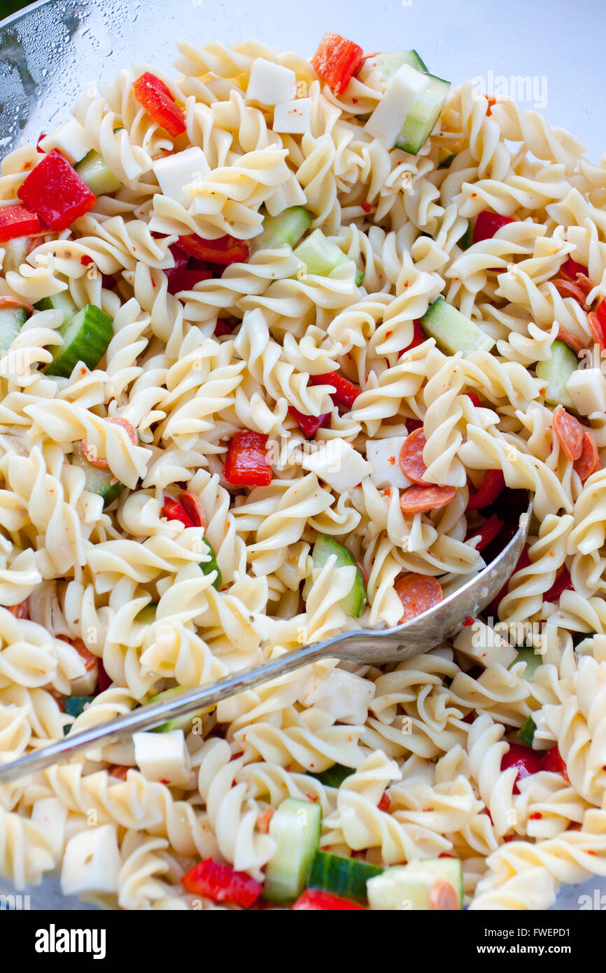 Wedding pasta salad at a buffet Stock Photo - Alamy