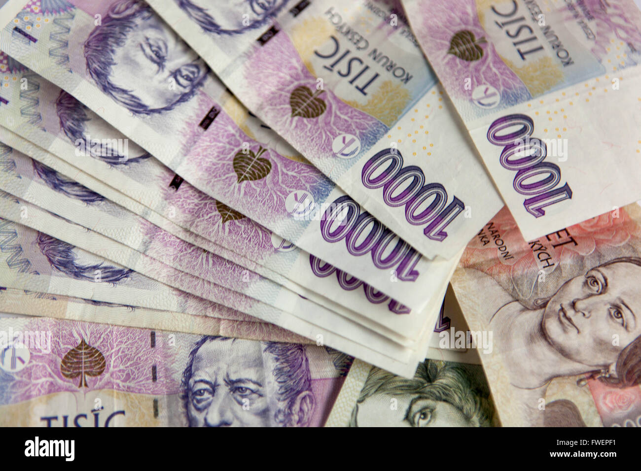 Czk banknotes hi-res stock photography and images - Alamy