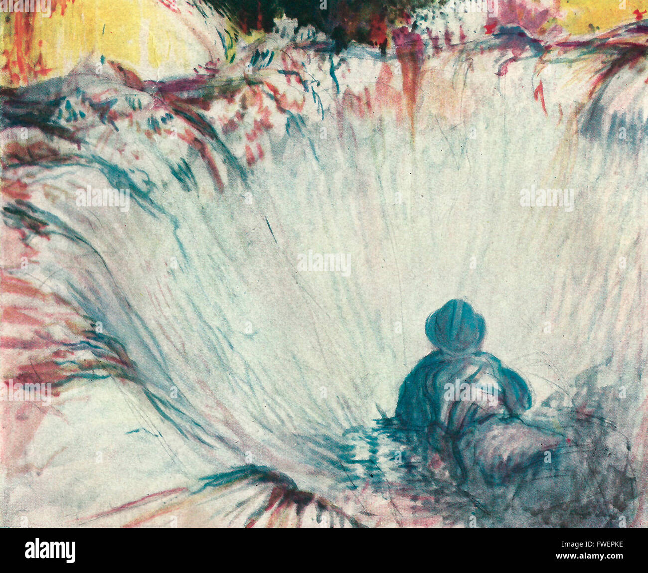 A Shell Hole on the Chemin Des Dames - World War I Stock Photo - Alamy